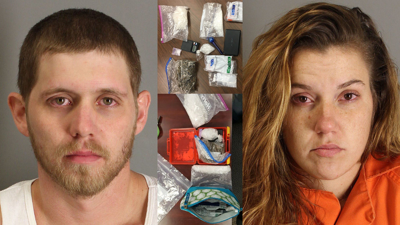 Accused Meth Dealers Attempt To Throw Out Drugs During Arrest